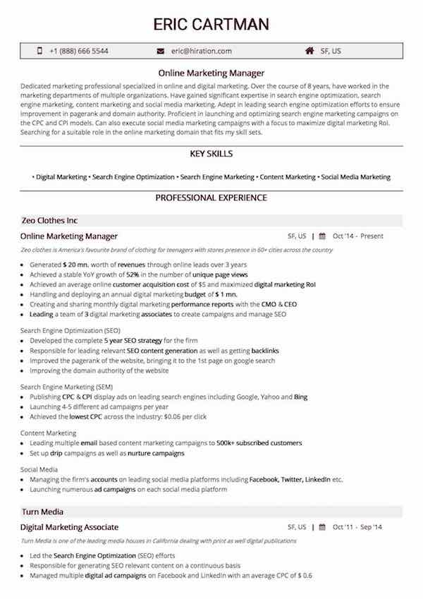 Hiration | Resume Templates