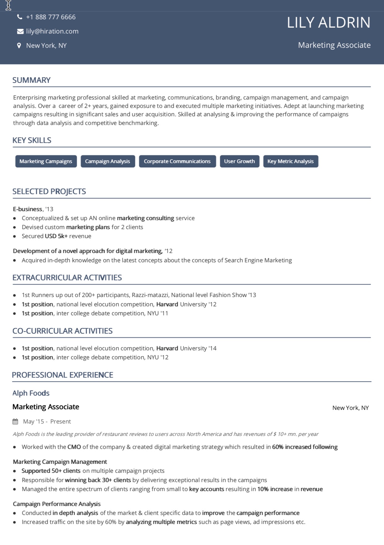 Online Resume Builder by Hiration | 150+ Resume Templates