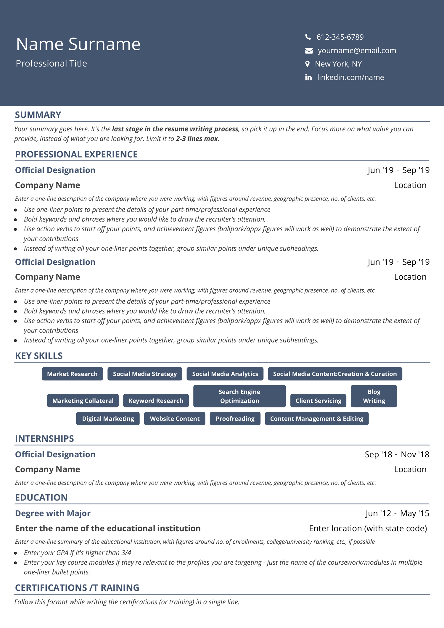 Online Resume Builder by Hiration | 150+ Resume Templates