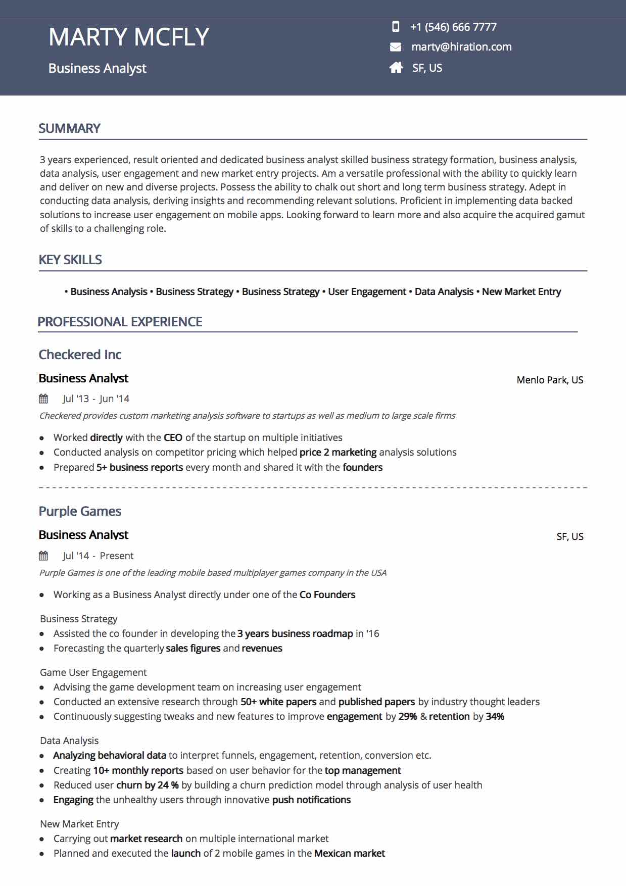 Online Resume Builder by Hiration | 150+ Resume Templates